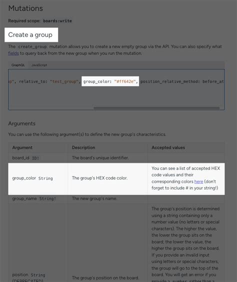 New Group Color Argument For Create Group Mutation Announcements Monday Community Forum
