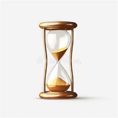 Time Passing In A Minimalistic Animated Hourglass Ai Generated Stock Illustration Illustration