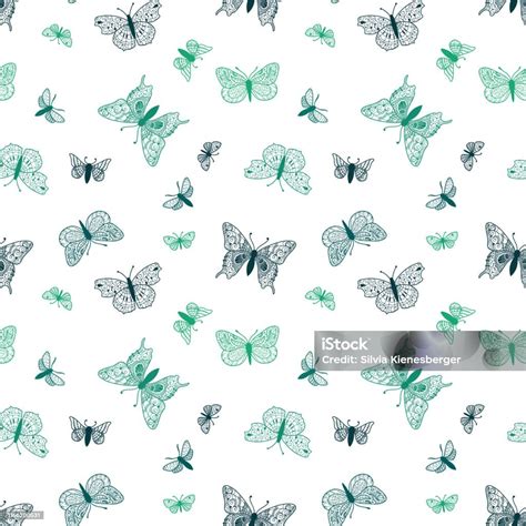 우아하고 창조적 인 나비 원활한 패턴 아름다운 배경 패션 인쇄 섬유 배경 화면 초대장 배너에 좋은 벡터 표면 디자인 고풍스런에 대한 스톡 벡터 아트 및 기타 이미지 Istock
