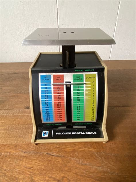 Vintage Letter Postal Scale Pelouze Postal Scale Viscount Model X 1