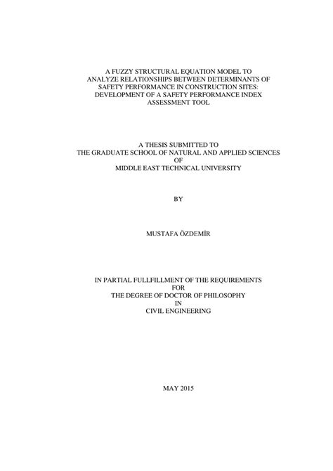 Pdf A Fuzzy Structural Equation Model To Analyze Relationships Between Determinants Of Safety