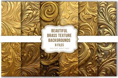 Beautiful Brass Backgrounds Pack Graphic By Poster Boutique · Creative