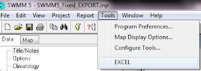 How To Make An Excel Fixed Width File From SWMM 5