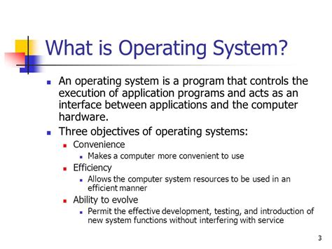 Operating System Presentation Evolution Of Operating System A