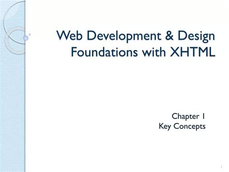 Ppt Web Development And Design Foundations With Xhtml Powerpoint