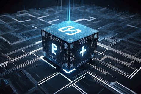 Premium Photo Blockchain Technology Information Blocks In Digital