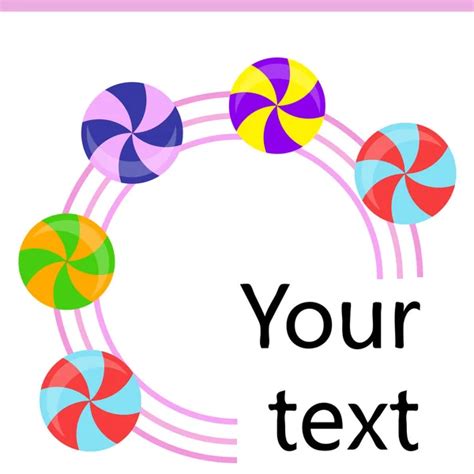 Colorful Lollipops Vector Illustration Background Stock Vector By © 444429610