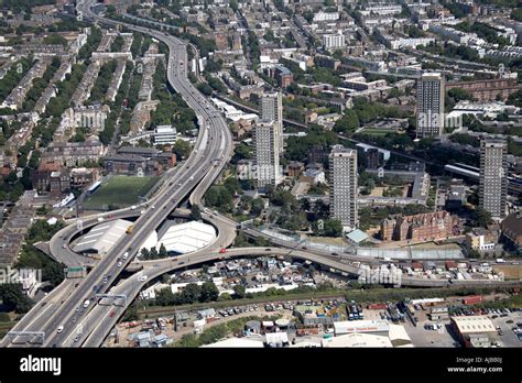 Aerial View East Of A M Latimer Road Tube Station Suburban Housing