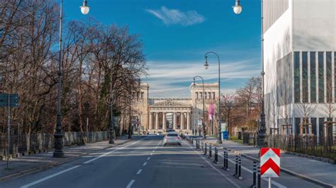 Propylaea Or Propylaen Timelapse From Above Monumental City Gate In