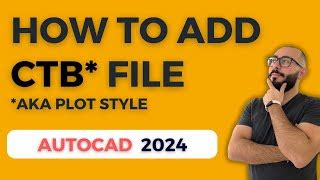 How To Add Plot Style Ctb File In Autocad Autocad Tips And Tricks Autocadplot Autocad