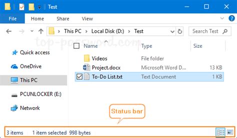 Ways To Show Or Hide Status Bar In Windows Explorer Password Recovery