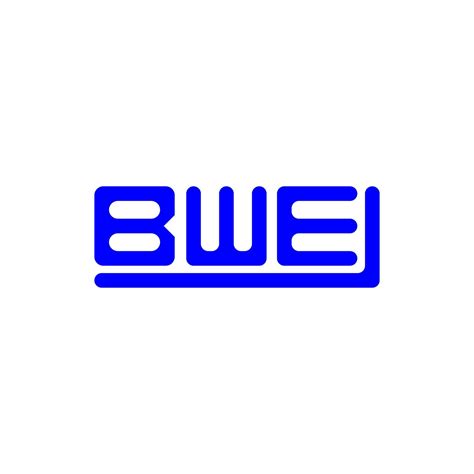 Diseño Creativo Del Logotipo De La Letra Bwe Con Gráfico Vectorial Logotipo Simple Y Moderno De