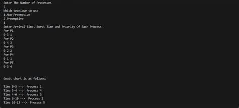 GitHub NOOBPOOK Priority Scheduling This Code Gives Direct Output Along With Gnatt Chart By
