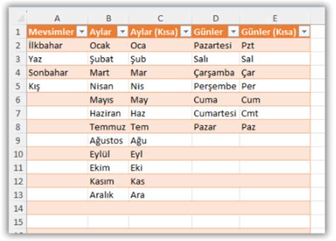 Excelin 2 Özelliği Otomatik Veri Doldurma Ve Özel Listeler