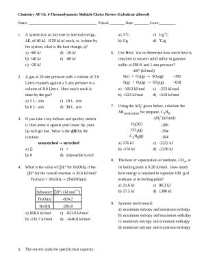 AP ChemistryUnit Progress Check MCQ Flashcards Doc Template PdfFiller