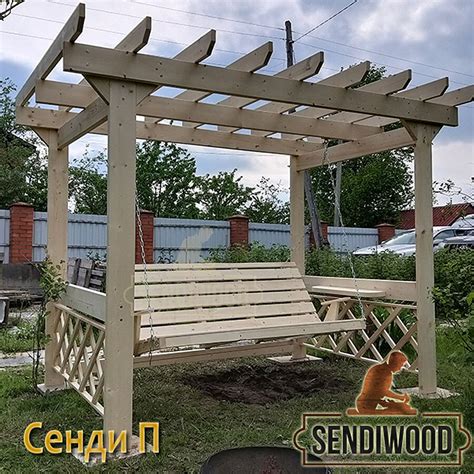 Перголы из дерева для дачи и сада от производителя