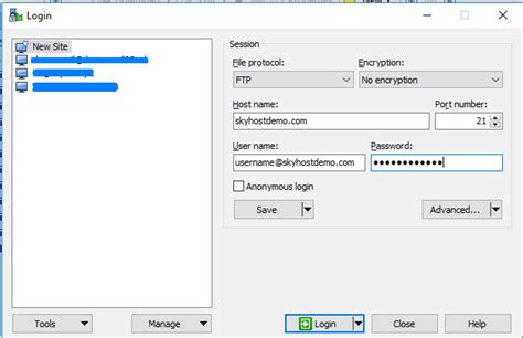 How To Login Using Ftp Knowledgebase Sky Host