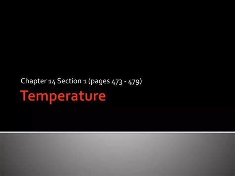 PPT Temperature PowerPoint Presentation Free Download ID