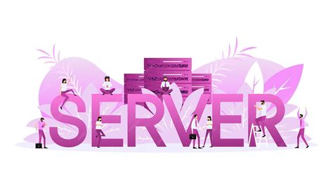 Premium Vector Data Center People Vector Illustration Digital Design