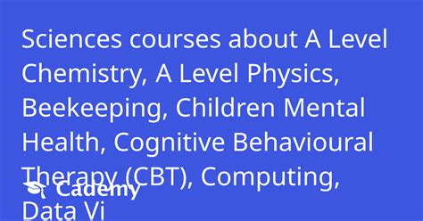 Sciences Courses About A Level Chemistry A Level Physics Beekeeping