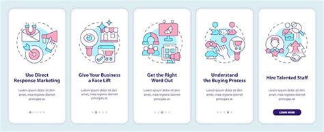 Premium Vector Attracting New Customers Strategies Onboarding Mobile