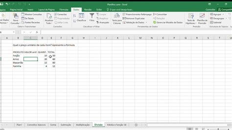 Sinal De Divisao No Excel Librain