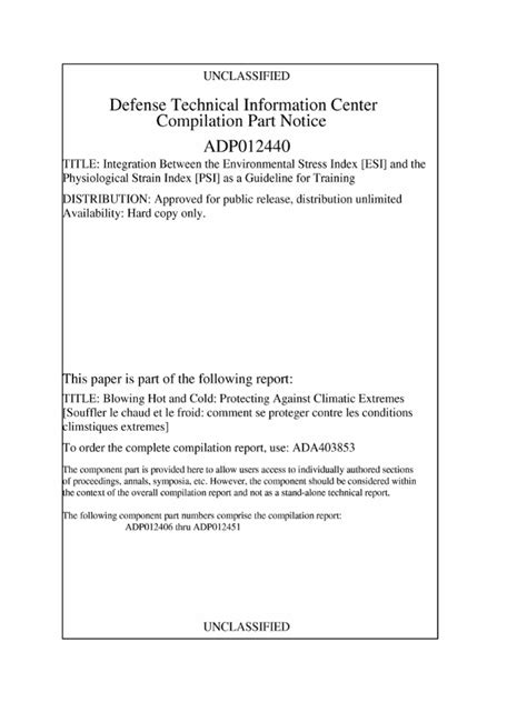 Integration Between The Environmental Stress Index Esi And Pdf