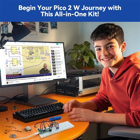 sunfounder raspberry pi pico 2 w ultimate starter kit with 110 video