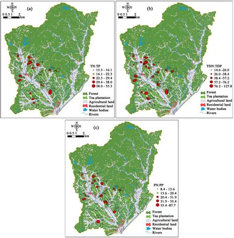 Spatial Distribution Patterns Of Nitrogen To Phosphorus Ratios In Water Download Scientific