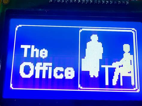 【花雕学编程】arduino动手做（199） Esp32 St7920 屏幕之办公室图文标志logo Makelog造物记