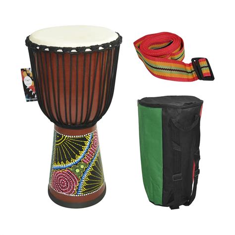 Tsts 아프리카 드럼 12 인치 나무 젬베 젬베 타악기 마호가니 소재 색상 패턴