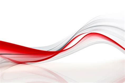 Premium Photo Abstract Composition Of Red Undulating Forms On Light Background