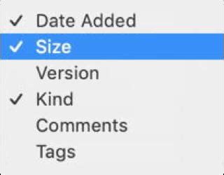 How Do I Sort Files By Size In The Mac Finder