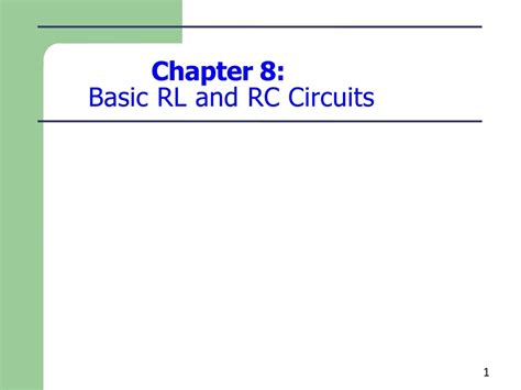 PPT RL And RC Circuit Responses Time Constants And Response Types PowerPoint Presentation