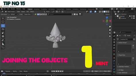 Joining Objects Tricks In Blender In 30 Sec Tutorial Blendertricks
