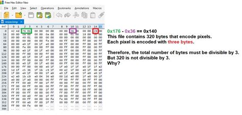 Display Why Can T I Divide The Total Number Of Bytes Of A BMP File By The Color Depth