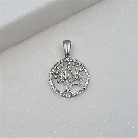 Circular Tree Of Life Pendant Pars Silver