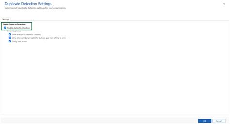 Disable Oob Duplicate Detection Dynamics 365 Crm Apps