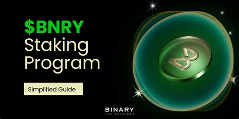 How To Stake Bnry Tokens A Simplified Guide By The Binary Holdings