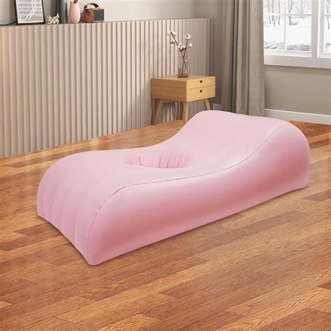 Pink Inflatable Mattress Mattress Bed 60w Blow Up Mattress