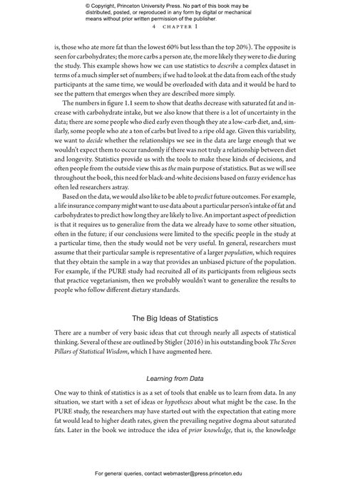 Statistical Thinking Princeton University Press