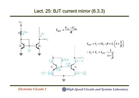 Lect 25 Bjt Current Mirror 6 3 3