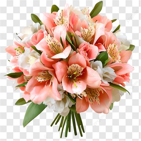 리본으로 묶인 신선한 핑크 튤립 꽃다발은 우아한 꽃 디스플레이로 배열 신선한 분홍색 튤립 Png 일러스트 및 이미지 에 대한 무료 다운로드 Pngtree