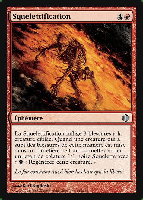 Squelettification Shards Of Alara Français Magic The Gathering