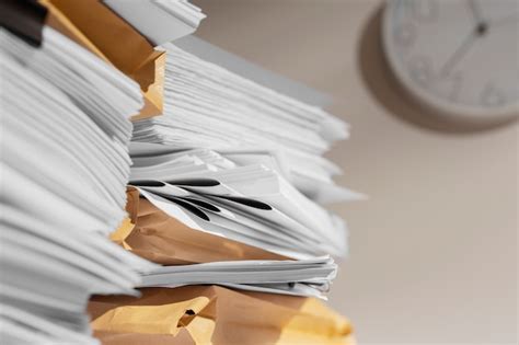 Free Photo Still Life Of Documents Stack