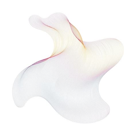 Dynamic Amorphous Shapes Abstract Fluid Forms Liquid Shapes Made Lines Blend Effect Vector