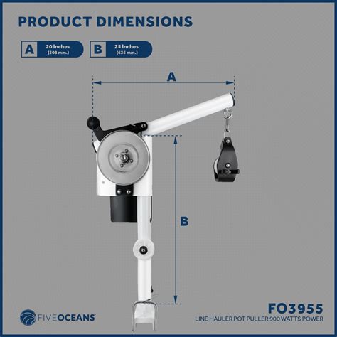 Power Line Hauler Pot Puller For Crab Shrimp And Lobster Traps Fo 395 Five Oceans