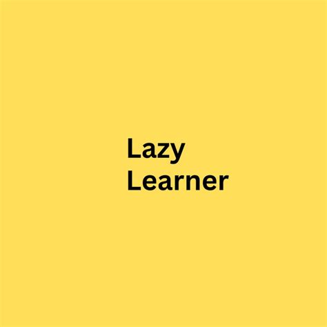 Lazy Learner Youtube