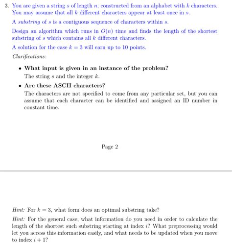 Solved Give Algorithm To Solve This Problem Not Specific