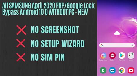 All SAMSUNG April FRP Google Lock Bypass Android NO SCREENSHOT METHOD YouTube